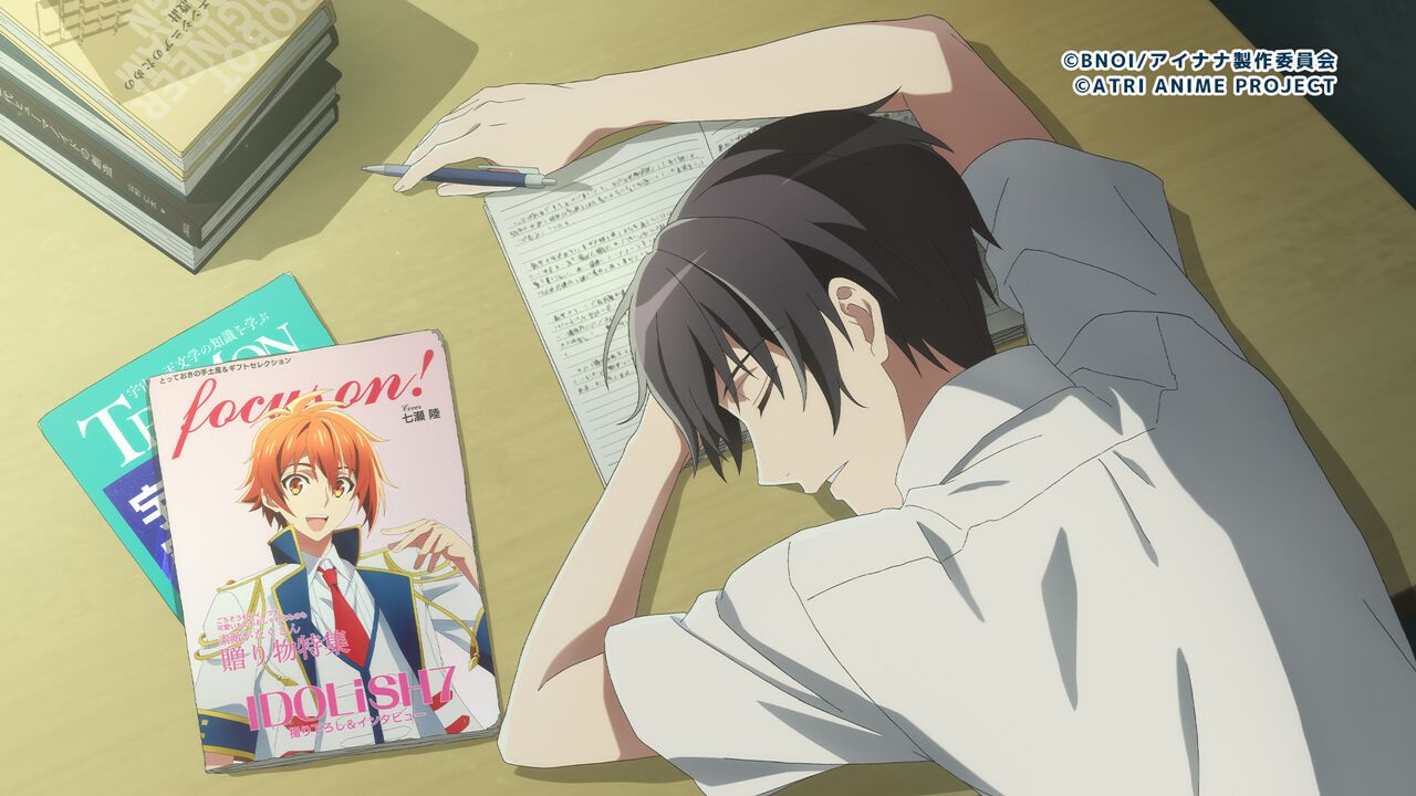 アニメ『ATRI』11話のエンドカードは『アイドリッシュセブン』とのコラボ。七瀬陸が表紙の雑誌を夏生が読んだかも…？ 小野賢章からのコメントも到着 - 電撃オンライン