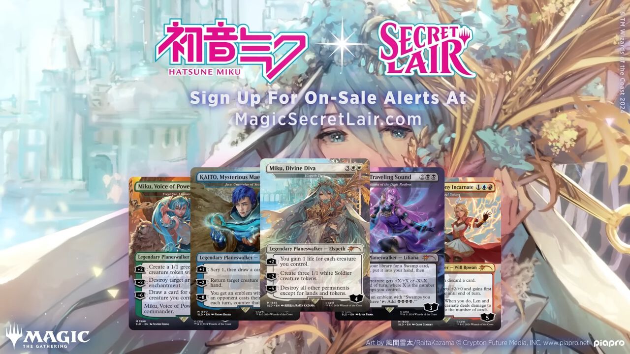 『MTG×初音ミク』限定コラボカード『Secret Lair × Hatsune Miku：Electric Entourage』の販売は11 ...