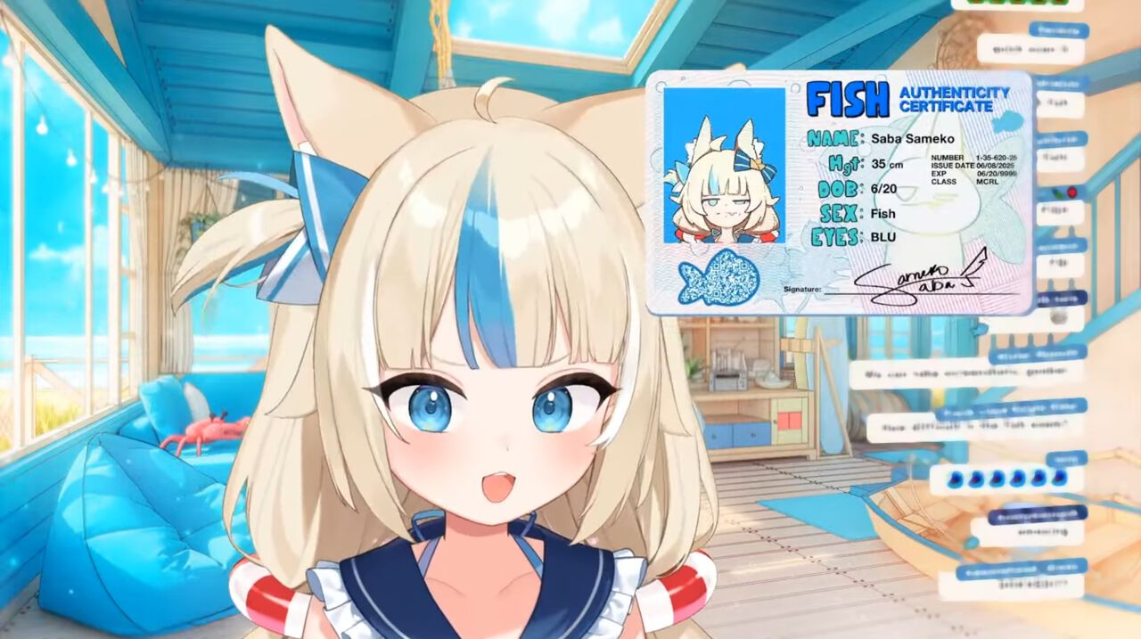 話題のVTuber・“サバちゃん”こと“Sameko Saba”さんがデビュー。初配信はいきなり同接約20万、再生数も200万を突破 - 電撃オンライン