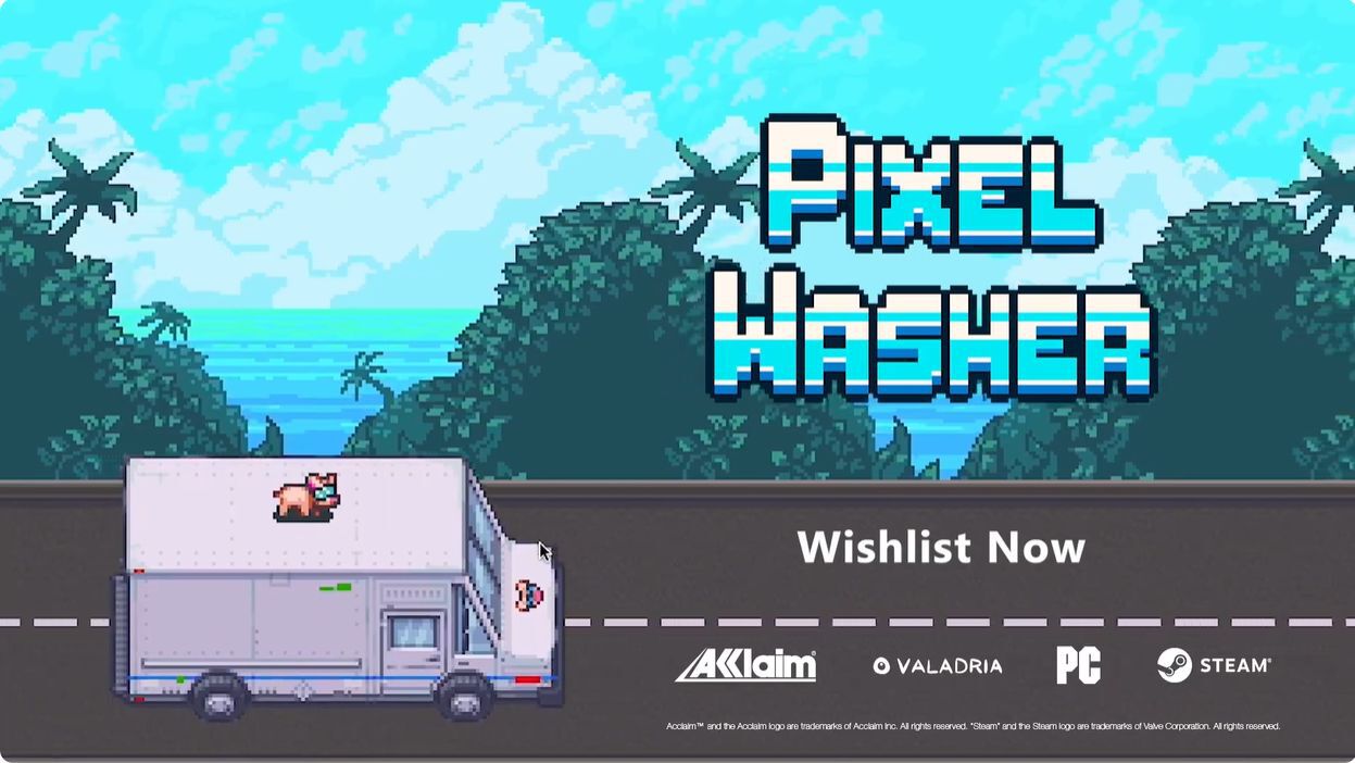 『Pixel Washer』発表。キュートなブタさんが高圧洗浄で掃除をしまくるアクションゲーム【PlayAcclaim】 - 電撃オンライン